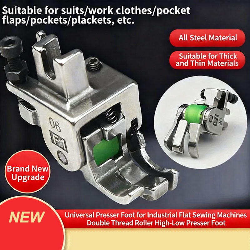 F1 Precision Edge-Guided Presser Foot | 21-14 Double-Thread Roller for ...