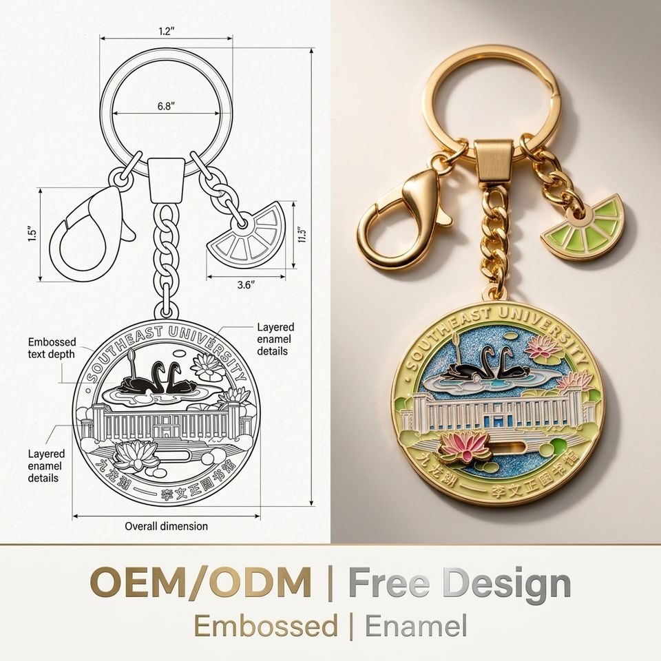 Enamel Cartoon Personal Cute Anime Promotional Custom Metal Key Holder ...