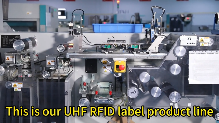 95x8mm M4 RFID Label Tags Stickers Printable Smart UHF RFID Label Tag ...