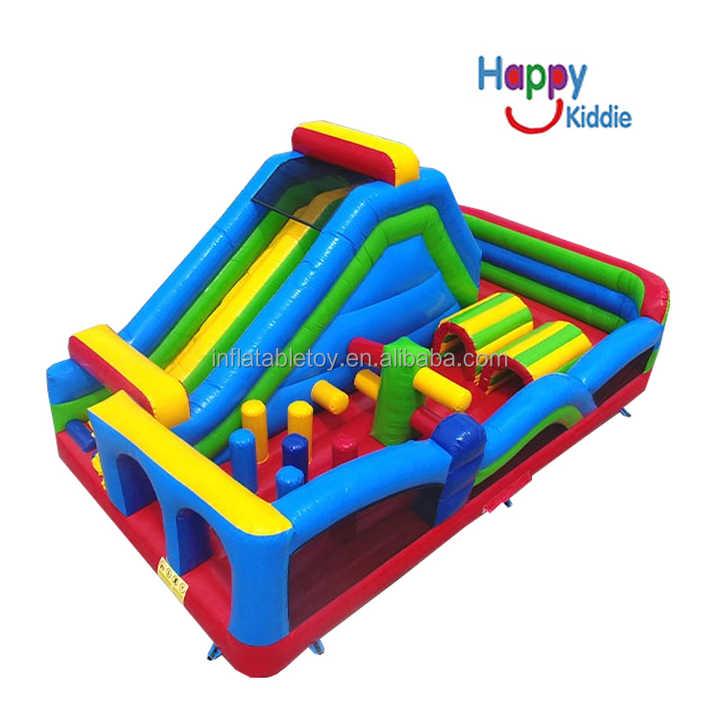 Kids inflatable playground jumping castles bounce house obstacle course ...