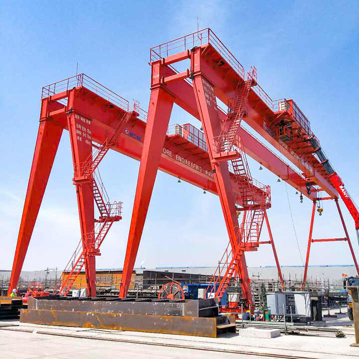 Shipyard Single Girder Boat Lifting Dock Gantry Cranes 5 Ton 10 Ton For ...