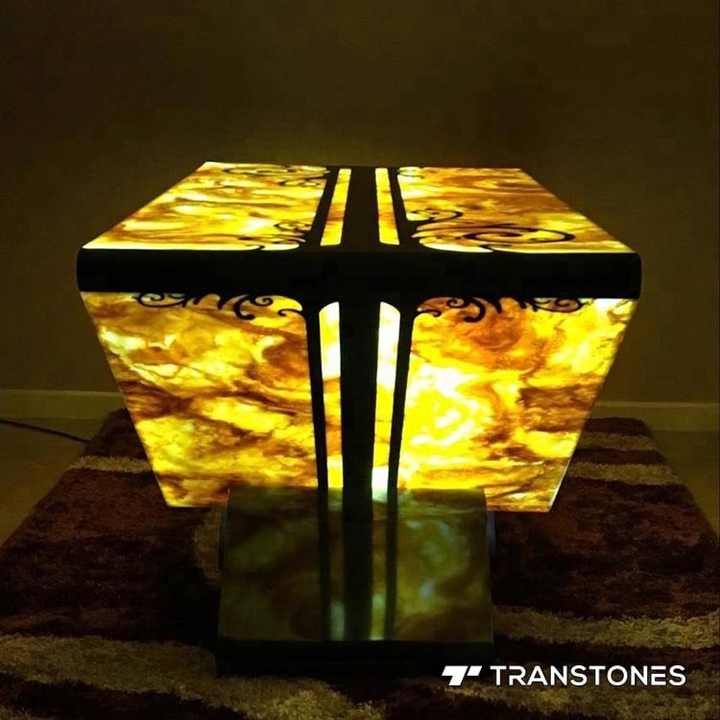 Alabaster Cut-to-Size Lighting Panel - Translucent Yellow Resin Sheet ...