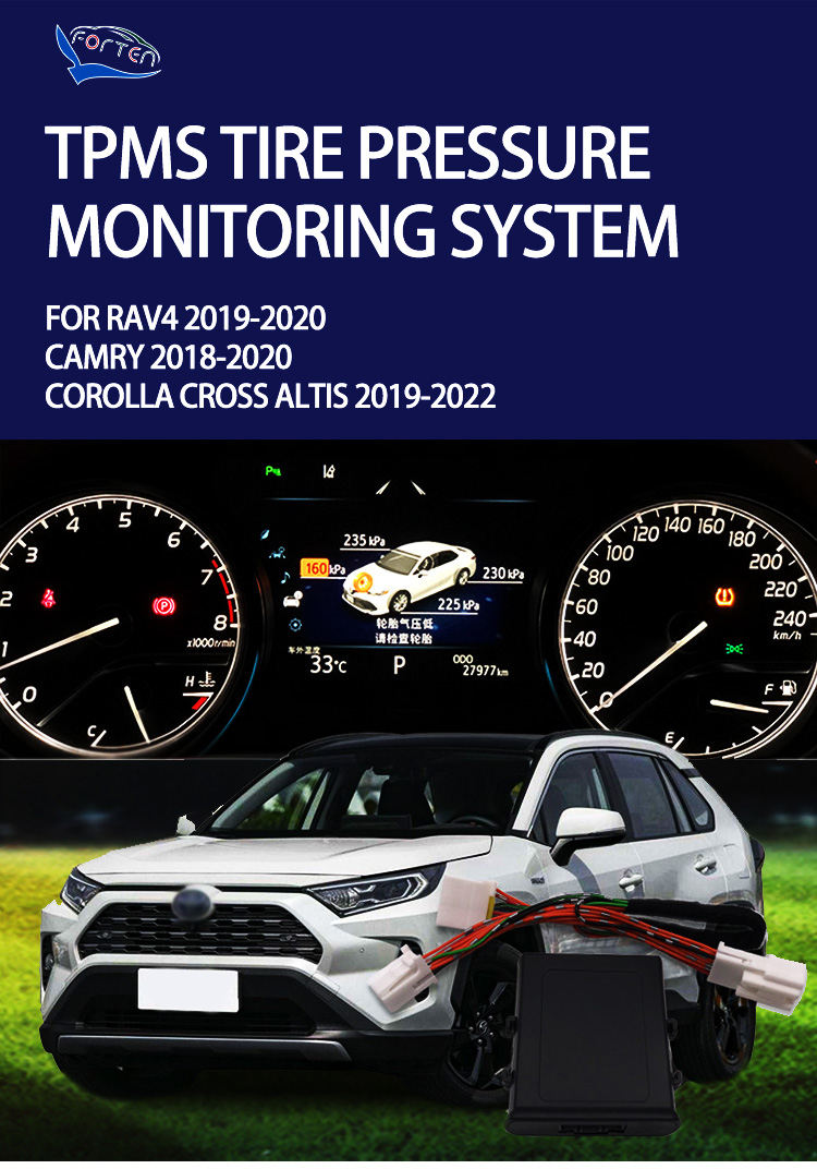 OBD TPMS Smart Tire Pressure Monitoring System for RAV4 2019-2023 Camry ...
