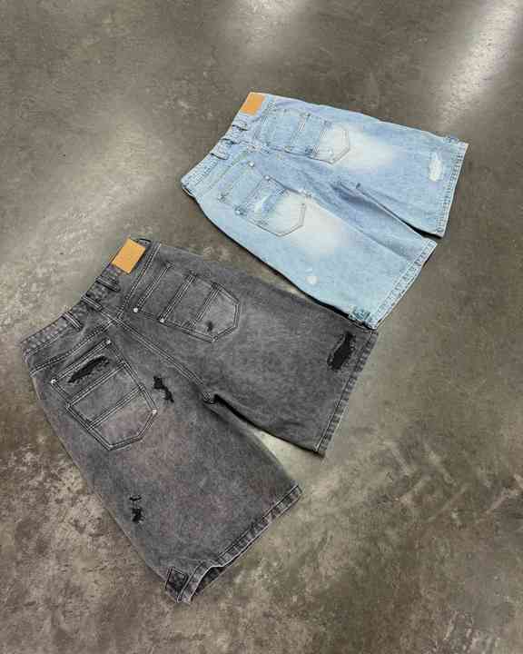 Vintage Jeans Jorts High Quality Sun Faded Washed Distressed Multi ...