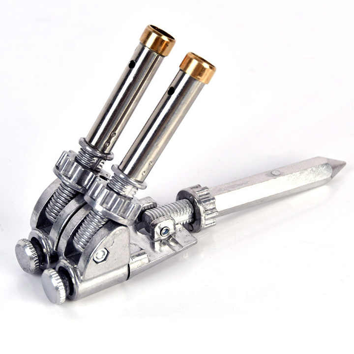 Adjustable Stainless Steel Double-Turret Fishing Rod Stand Universal ...