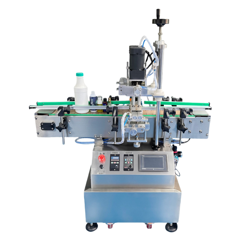 2026 New Pro Desktop Pneumatic Capper Machine Auto Round Bottle Cap ...