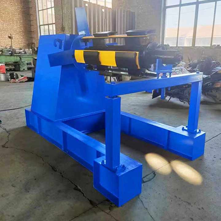 8T Automatic Hydraulic Roll Former Coil Decoiling Machine With Car for ...