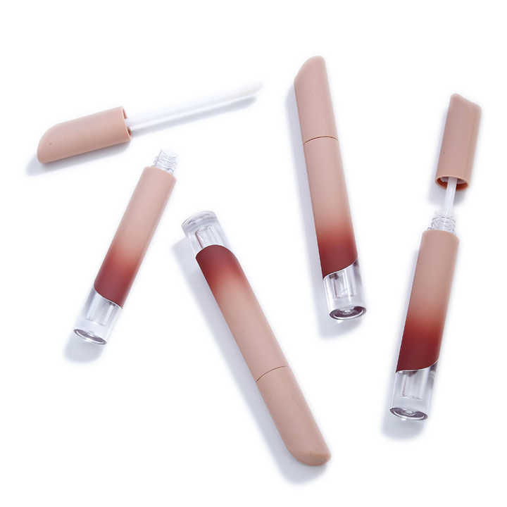 Customs color unique design cylinder shape 3.5ml empty lipgloss tube ...