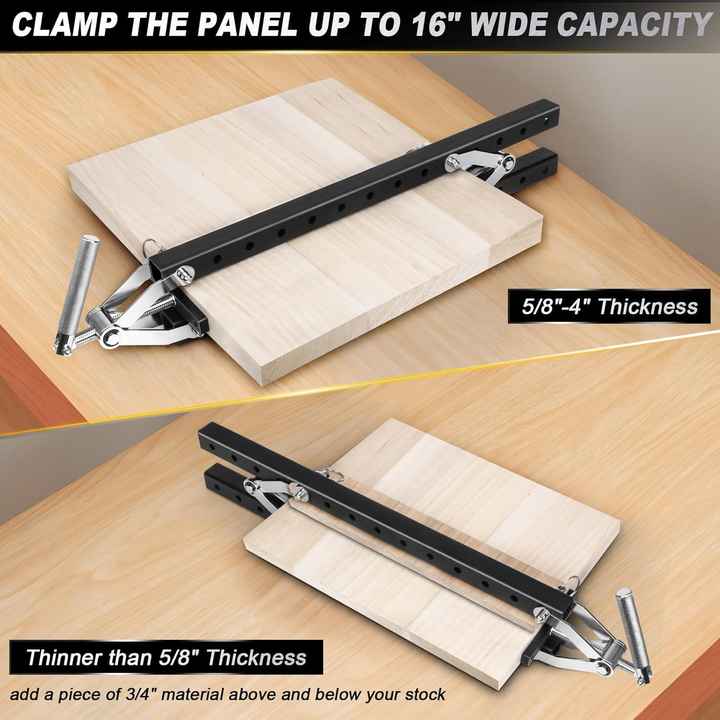 24-Inch Precision Adjustable Parallel Clamps 4-Way Pressure Steel 2 ...