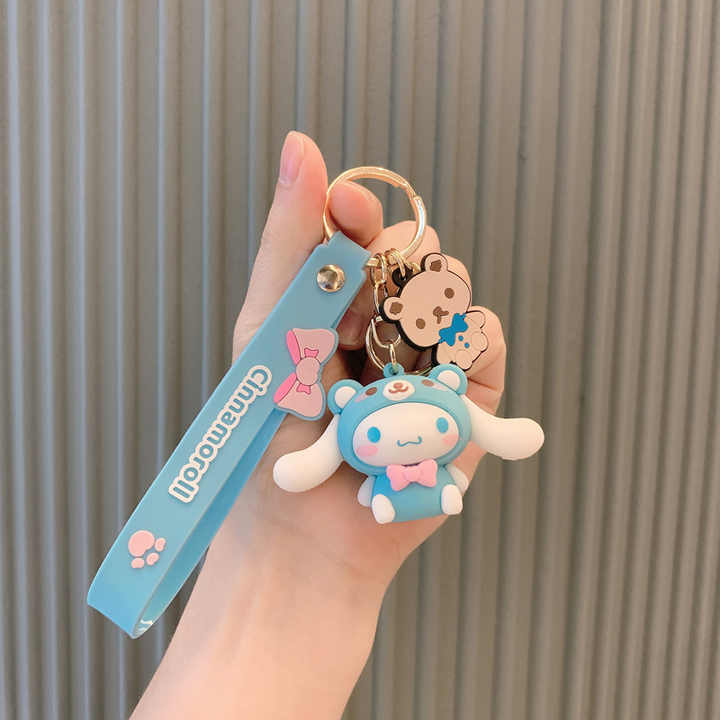 Accessories Wholesale Pvc Rubber 3d Cute Kawaii Hello Kitty Keychain ...
