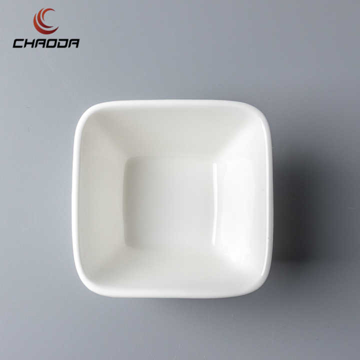 Hot Sale Custom Small Mini Ceramic Japanese Square White Embossed Soy ...