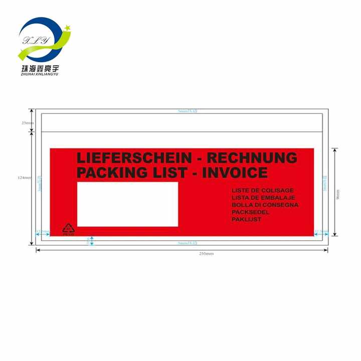 Factory Directly Label Packing Slip Envelope Pouches 270mm*180mm Self ...