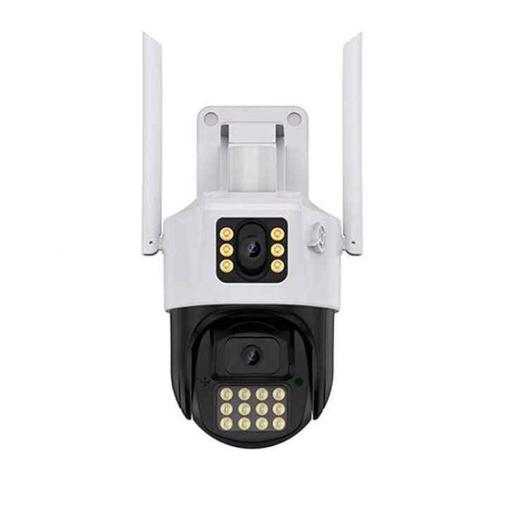 4MP 2K Dual Lens Screens Wifi Wireless Two Way Audio IP66 Outdoor ...