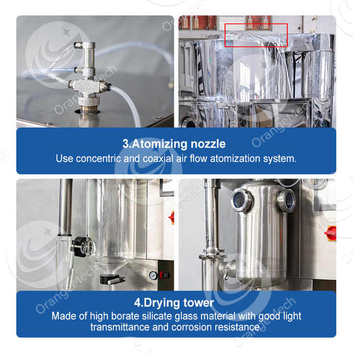 ORME Salt Centrifugal Rotary Atomizer Spray Dryer Machine 500l Instant ...