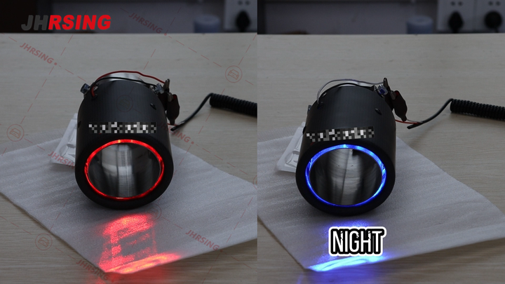 Universal Real Carbon Fiber High Performance Red Blue Light Fashion Car ...