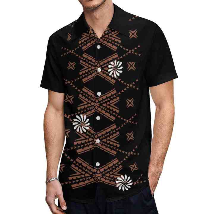 Shop Our Wholesale Custom Polynesian Samoa Tribal Print Men's Shirts