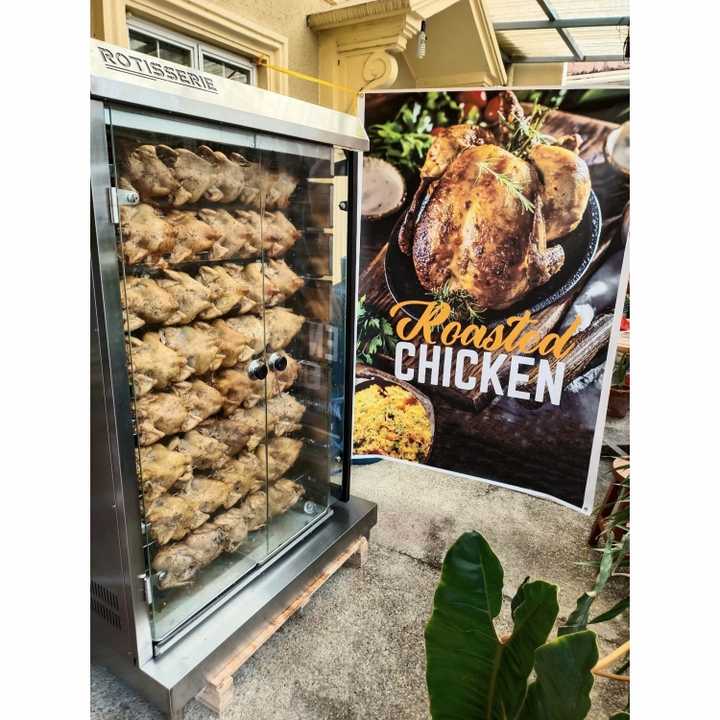 BBQ Grill Spit Rotisserie Grill Rotisserie Smoker Charcoal Chicken ...