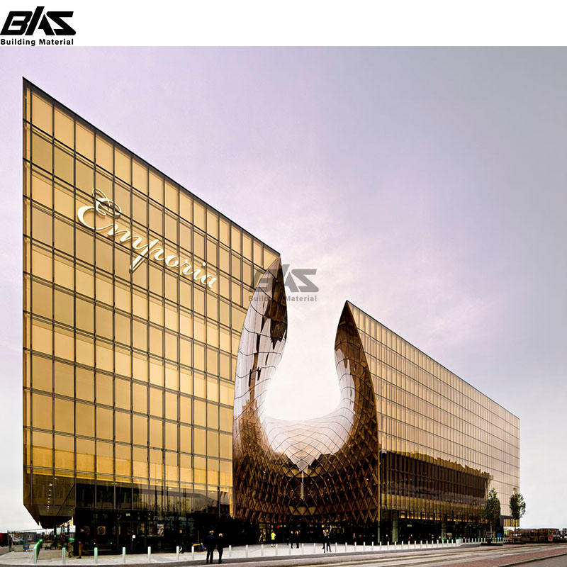 High-Performance Modern Aluminum Facade Glass Frame System Unitized ...