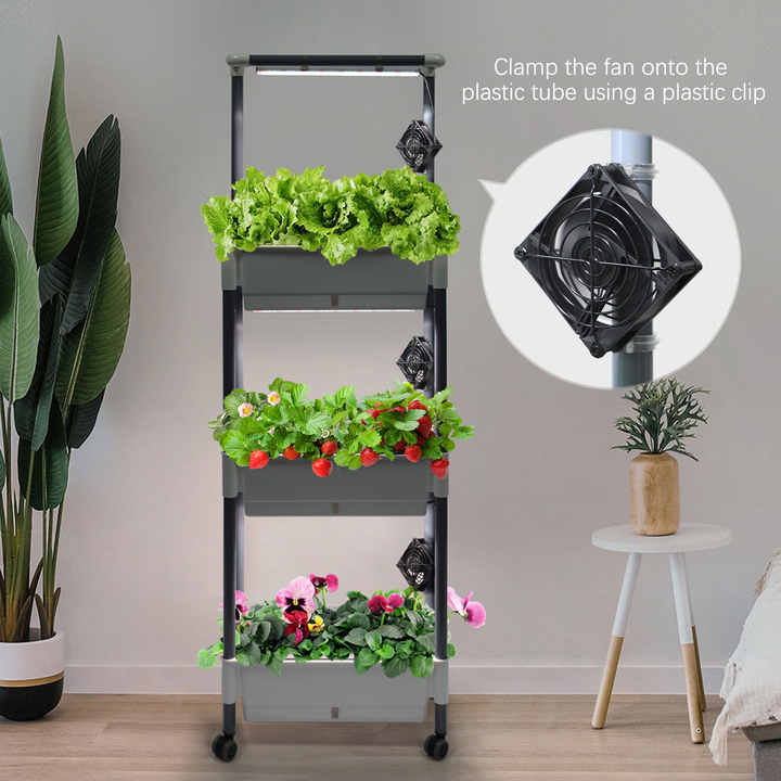 DC5V 2W Grow Tent Hydroponic Oscillating Clip Fan for Grow Tent ...