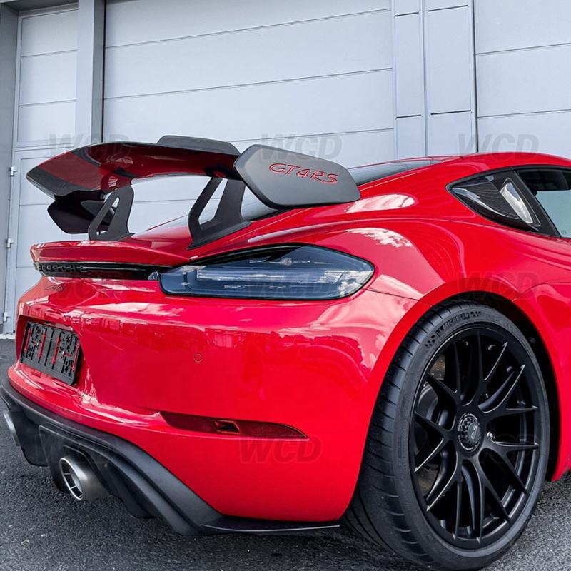 Carbon Fiber Rear Wing Spoiler for Porsche Cayman 718 981 987 Boxster ...