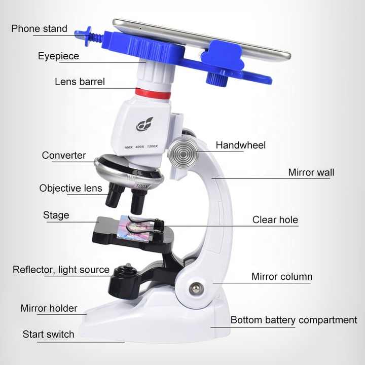 100X 400X 1200X Biology Science Stem Toys Children Science Set Early ...