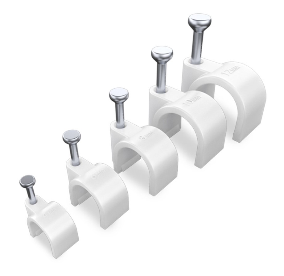 China Express High Quality Round 8mm Electrical Plastic Cable Clamps for Fixing Cables Products ...