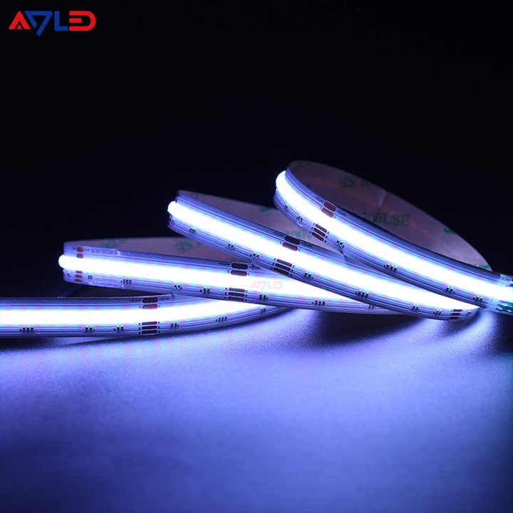 CCT COB Led Light Strips High Lumen Dotless 896Leds 840Leds Dual Smart Remote Control 12V 24V ...