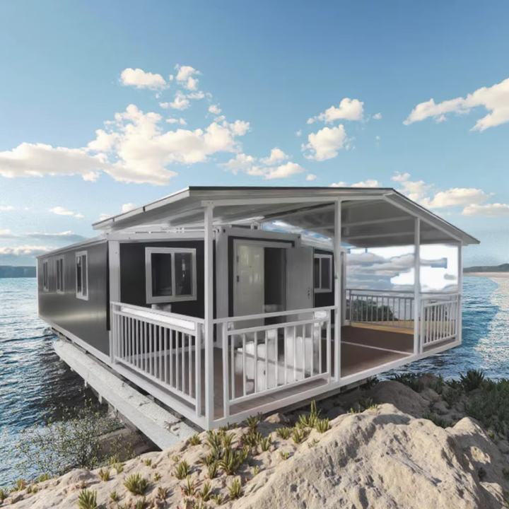 Luxury 40ft Extendable Container House Foldable Prefabricated 20ft ...