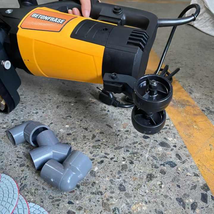 4 Head Handheld Grind Floor Concrete Polisher Machine with Vacuum