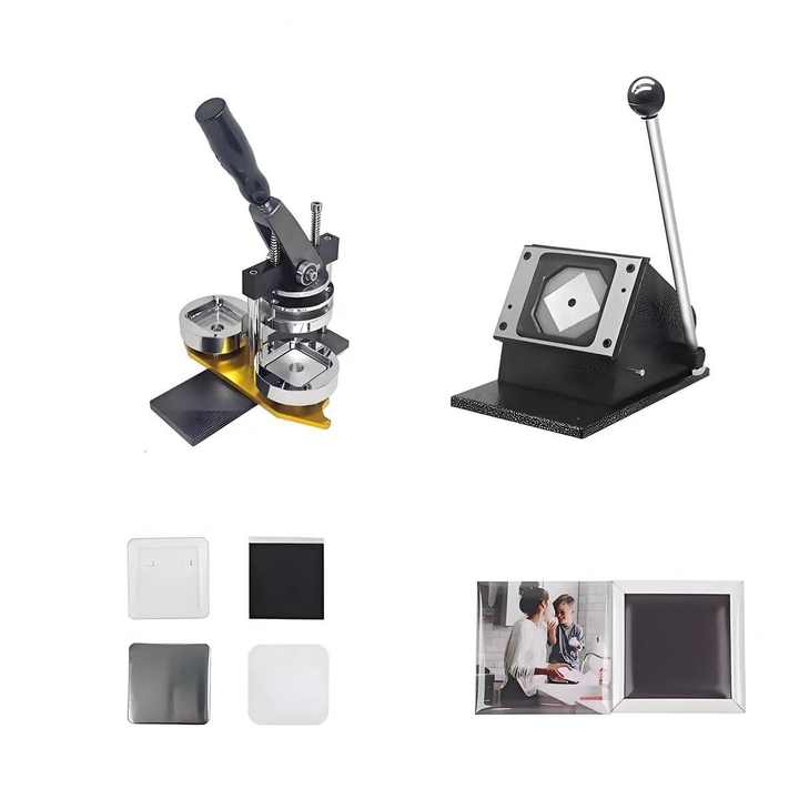 Button Machine 50X50 Photo Refrigerator Magnet Making Machine New Type ...