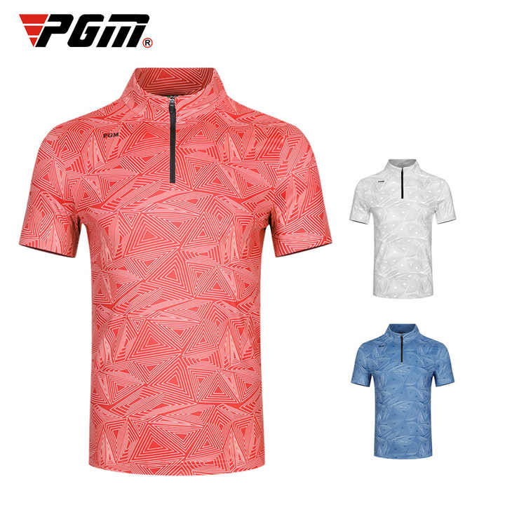 PGM YF394 Men Golf Clothing Short-sleeved T-shirt Sports Fabric Stretch ...