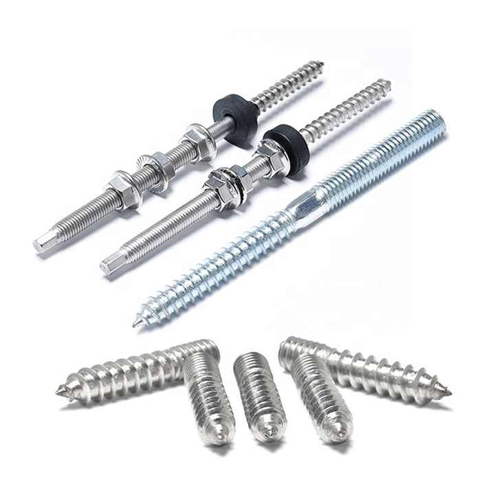 Double Sided Screw Bolt with Nut - Stainless Steel M6-M24