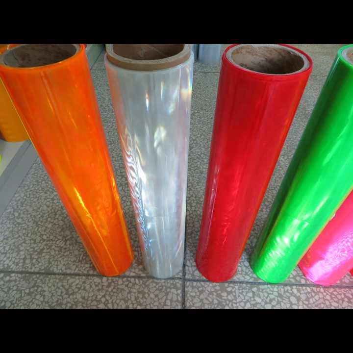 Vinilo reflectante prismático de alto brillo, PVC, para señales ...