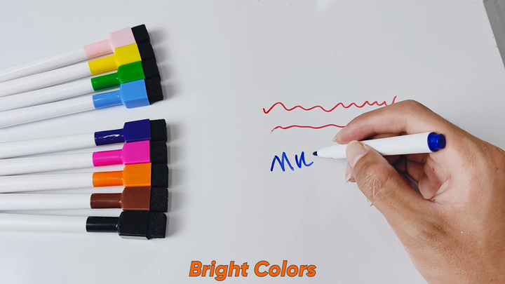 KHY Ultra Fine Tip 8-Color Dry Erase Ink Whiteboard Marker Set with ...