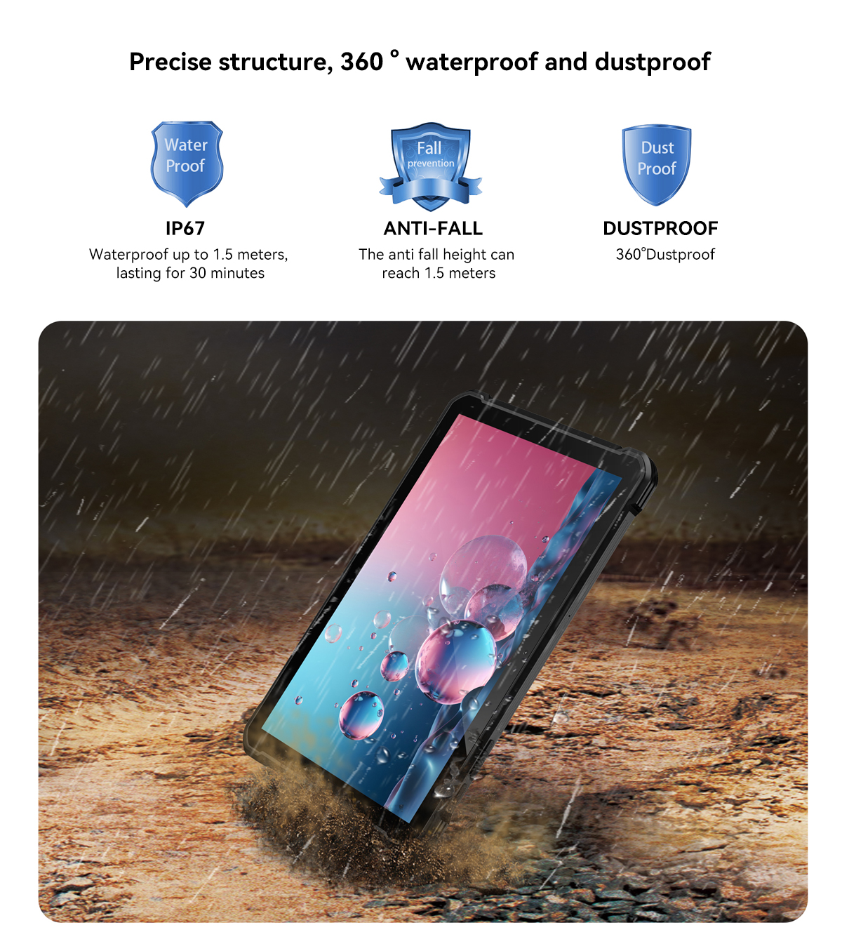 Android, pantalla táctil y AMOLED 4G ipad de tableta industrial ip67 ...