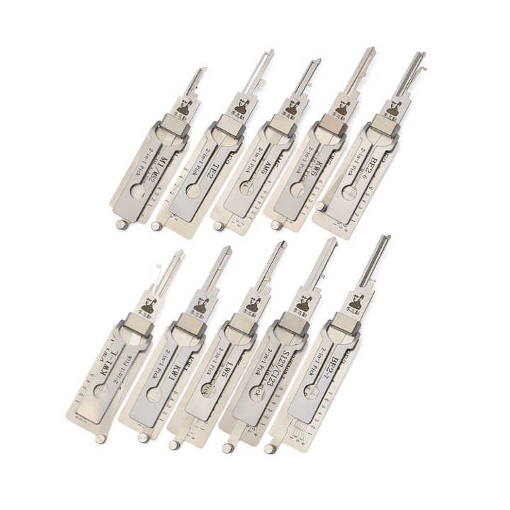 Lishi 2 in 1 Locksmith Tool - Durable & Versatile Key Blank
