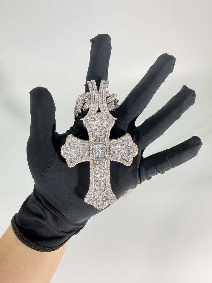 Gothic Cross Pendant+24 Inch Cuban Chain| Alibaba.com