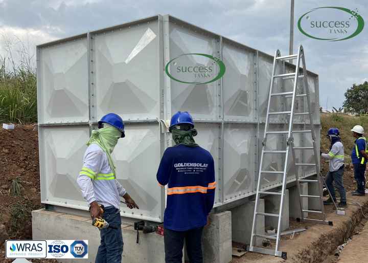 50m3 Fiberglass Plastic Molded Panel GRP FRP Sectional Water Reservoir ...