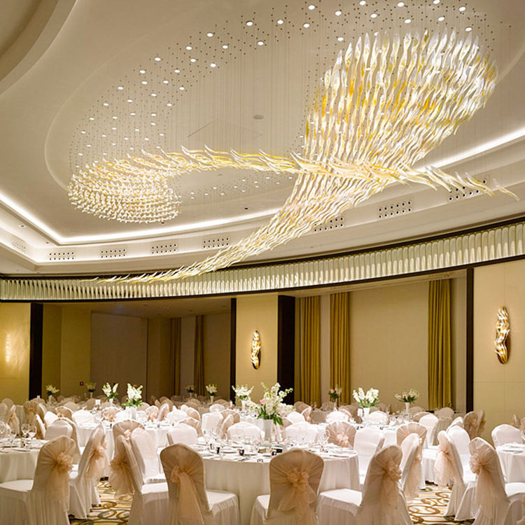 Crystal Decorative Ceiling Lighting Pendant for Luxury Hotels