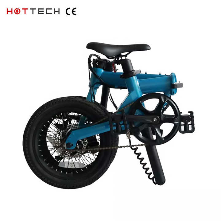 Hottech Adult Mini Ebike Lithium Battery Folding Electric Bicycle Electric City Bike With 16 ...