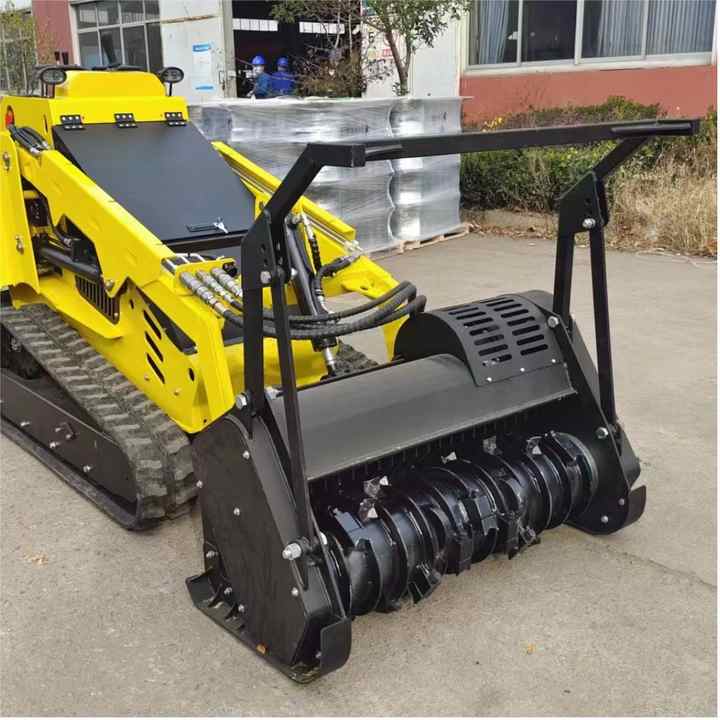 Heavy Duty Forestry Mulcher - Efficient Skid Steer Attachment