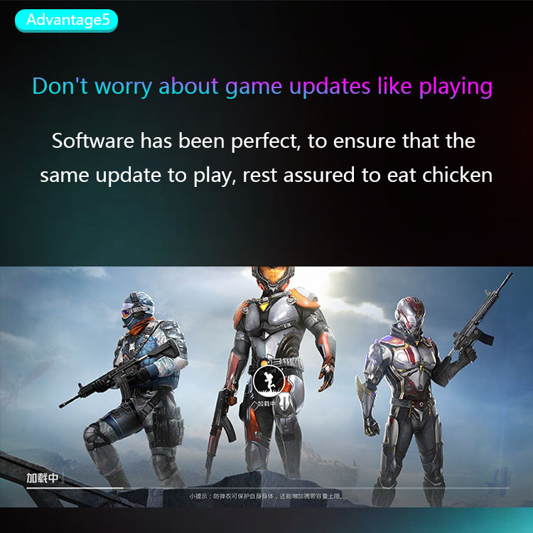 5-in-1 Mobile Game Combination One-handed Game Keyboard and Mouse Combination for iOS & Android ...