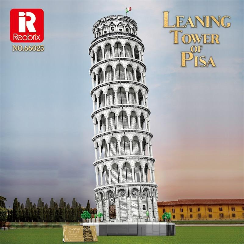 Reobrix 66025 7652PCS World Building Serie Leaning Tower of Pisa ...