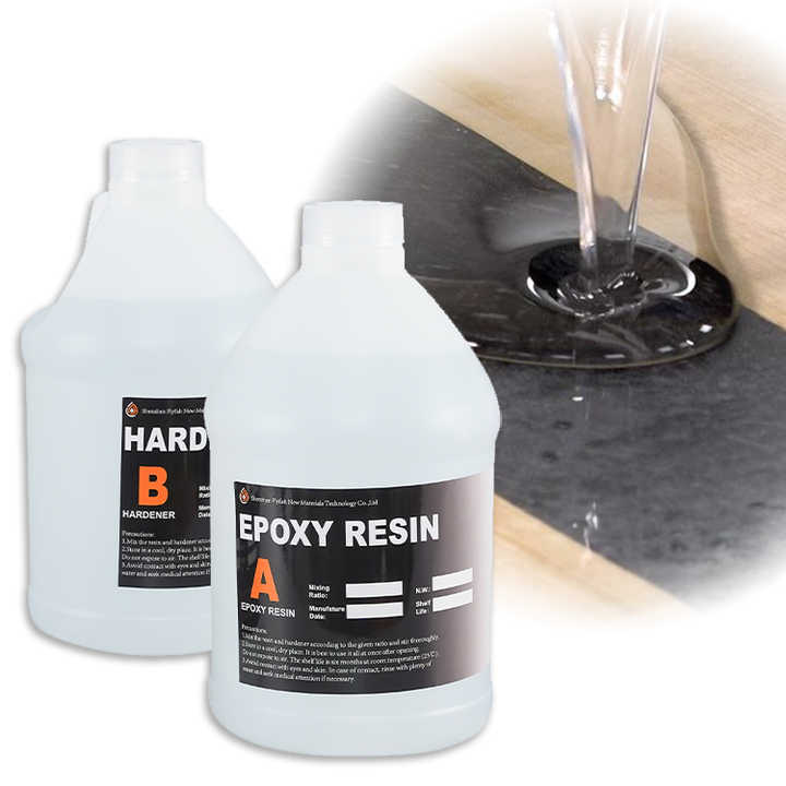 Ultra Clear Liquid Epoxy AB Resin Kit-1:1 Mix Ratio Self-Leveling No ...
