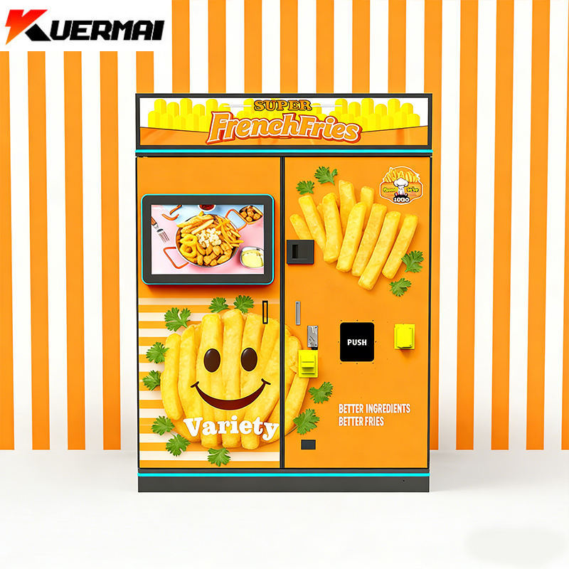 KUERMAI Smart French Fries Vending Machine with Hot Air 22-inch Touch ...