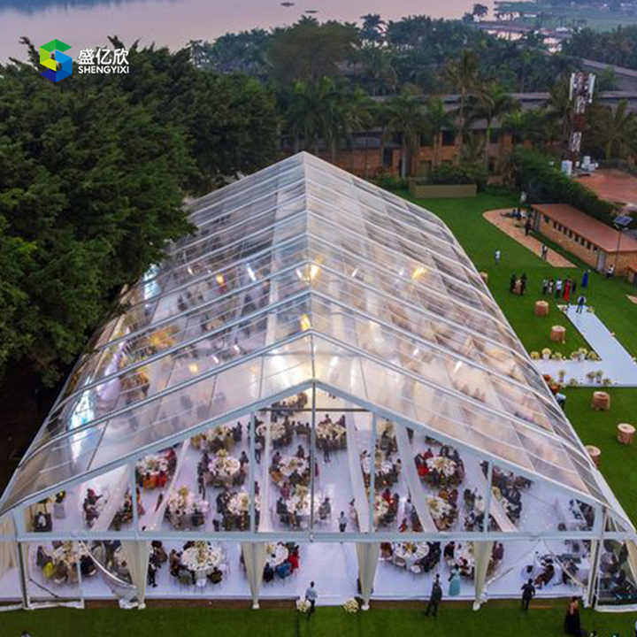 Clear PVC Cover Aluminum Alloy Frame Tent Wedding Party Tent for 100 ...