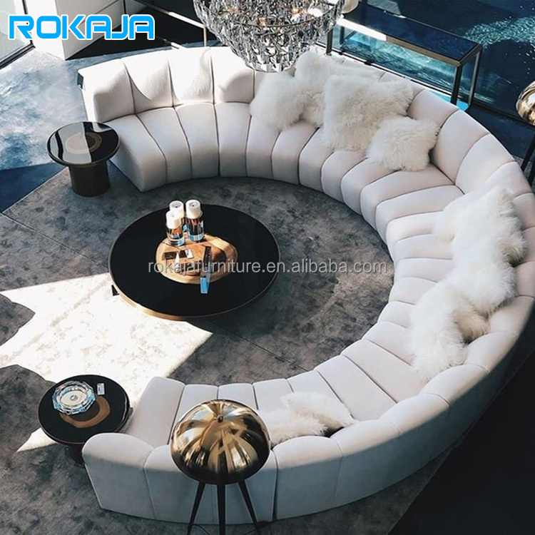 Round lobby sofa store