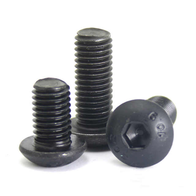 ISO 7380 Hex Socket Head Cap Screw Grade 8.8 10.9 Carbon Steel Black ...