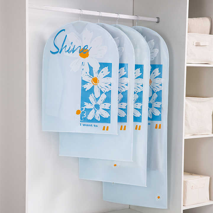 Household Colorful Clothes Dust Cover Water-proof Garment Bags Clothes ...