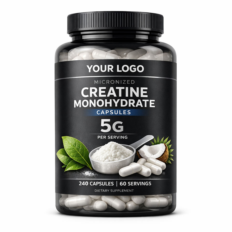 Adult Sports Supplement Creatine Monohydrate Capsules for Muscle ...